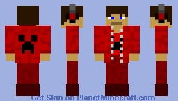 Boy In Red Clothing Minecraft Skin