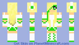 Green Girl. Minecraft Skin