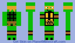 Michelangelo Teenage Mutant Ninja Turtles Minecraft Skin