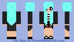 Blue Hair Minecraft Skin