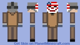 Dallas / Payday 2 Minecraft Skin
