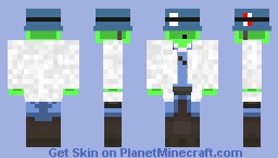 Slime In Lab Coat Minecraft Skin