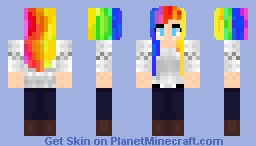 Rainbow Girl Minecraft Skin