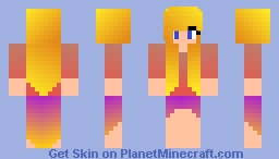 Sunset Girl Minecraft Skin