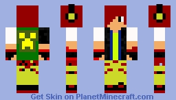 Red creeper boy Minecraft Skin