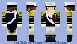 Blue Admiral Minecraft Skin
