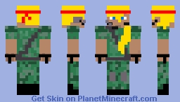 Combat Girl Minecraft Skin