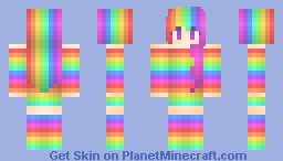 Rainbow Girl Minecraft Skin