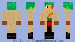 Zoro (Punk Hazard Arc) Minecraft Skin
