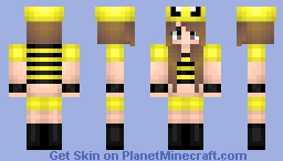 Bee Girl Minecraft Skin