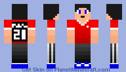 Soccer Player Minecraft Skin