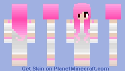 Pink hair Minecraft Skin