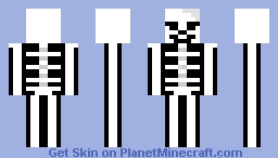 Spooky Scary Skeleton Minecraft Skin