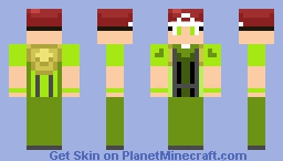 Green Pokemon Trainer Minecraft Skin