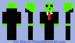 Formal Slime (with Hoodie) Minecraft Skin