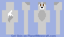 Gray Puppy Minecraft Skin