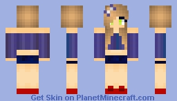 Heather = Blonde with Green eyes. Minecraft Skin