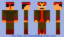 Fire nation aang/kuzzan Minecraft Skin