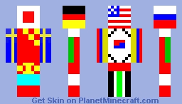 country flag skin Minecraft Skin