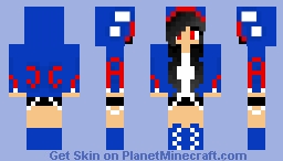 Pokemon Kyogre Girl Minecraft Skin