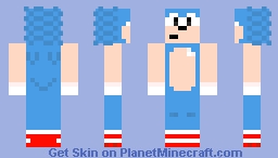 Classic Sonic Minecraft Skin