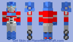 Optimus Prime Minecraft Skin