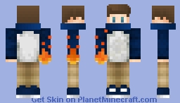 Flame Hand Boy PvP ;3 Minecraft Skin