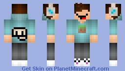 Mr blue shirt Minecraft Skin