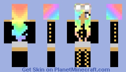 Rainbow Girl Minecraft Skin