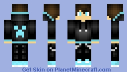 The Lightning Creeper Minecraft Skin