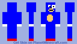 Sanic Minecraft Skin