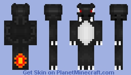 Scorched FIre Dragon Minecraft Skin