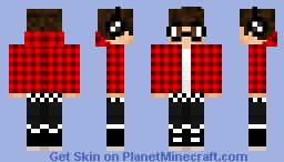 Red Flannel Boy Minecraft Skin