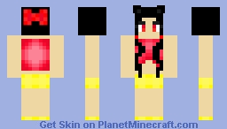 Minni Mouse Girl Minecraft Skin