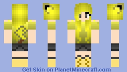 Pikachu Girl Minecraft Skin