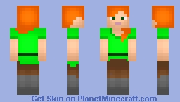 Colourful Alex Minecraft Skin