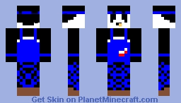 Blue Commando Panda Minecraft Skin