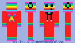 rainbow slime gamer Minecraft Skin