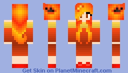 Flareon girl Minecraft Skin