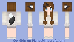 White Fox Edit (Weisser Fuchs) ~Mond~ Minecraft Skin