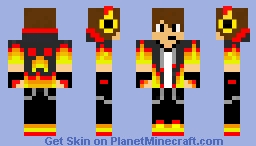 Fire Dude Minecraft Skin