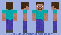 Re-colored Steve Minecraft Skin