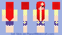 Red flower girl Minecraft Skin