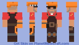 RED Engineer (TF2) Minecraft Skin