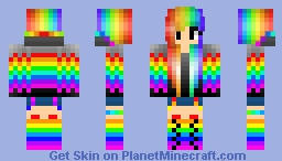 Rainbow Kandi Minecraft Skin