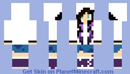 Purple Ombre Hair Minecraft Skin