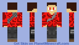 Red Warrior Minecraft Skin