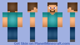 Cartoon Steve Minecraft Skin