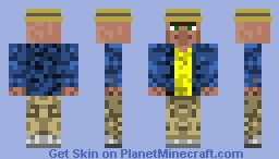 Villager with normal clothes and hat Minecraft Skin