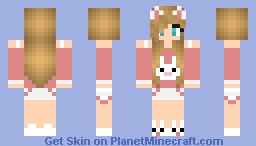 Cute Bunny girl Minecraft Skin